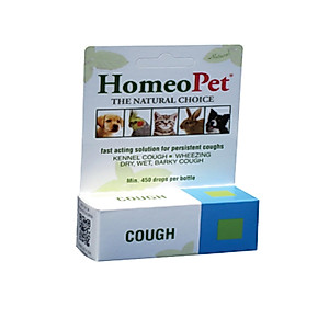 HomeoPet 2 Pack of Cough, 15 milliliters each, Homeopathic Remedy for Pets' Coughs and Colds