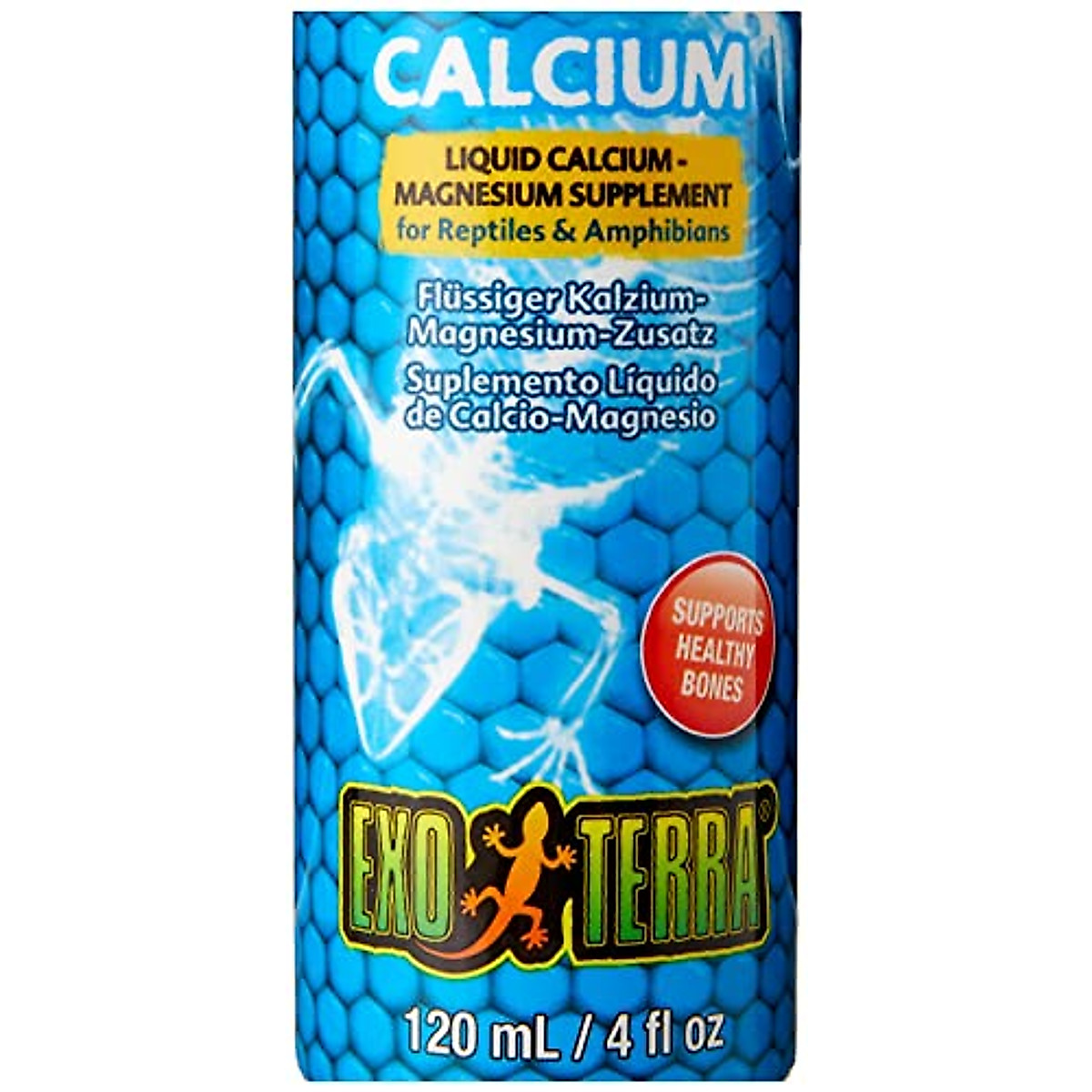 Exo Terra Exo Terra Calcium Liquid, Calcium,Magnesium Supplement, 120 ml