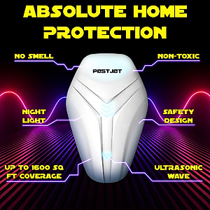New 2024 Ultrasonic Pest Repeller Plug in - 6 Pack – Outdoor/Indoor Electronic Pest Repellent - Get Rid of Rat Bat Mouse Squirrel Bug Bee Ant Spider Wasp Cockroach Fly Mosquito Rodent Termite Roach