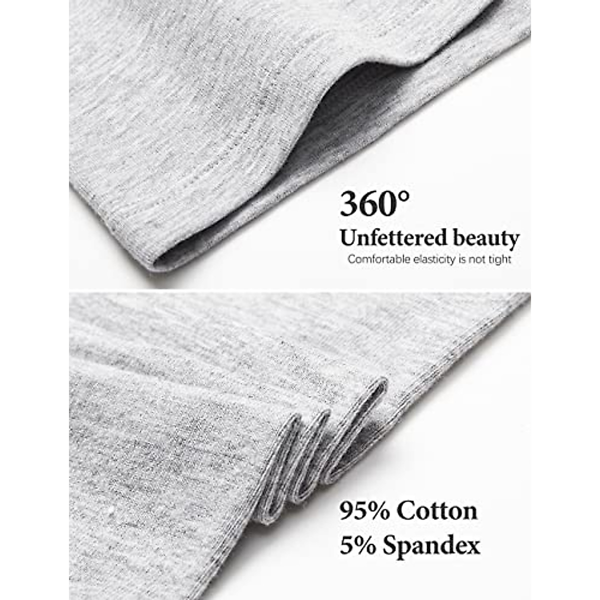 POKARLA 4 Pack Women's Cotton Underwear Boxer Shorts Anti Chafing Bike Shorts Boyshorts Panties Regular & Plus Size(Small)