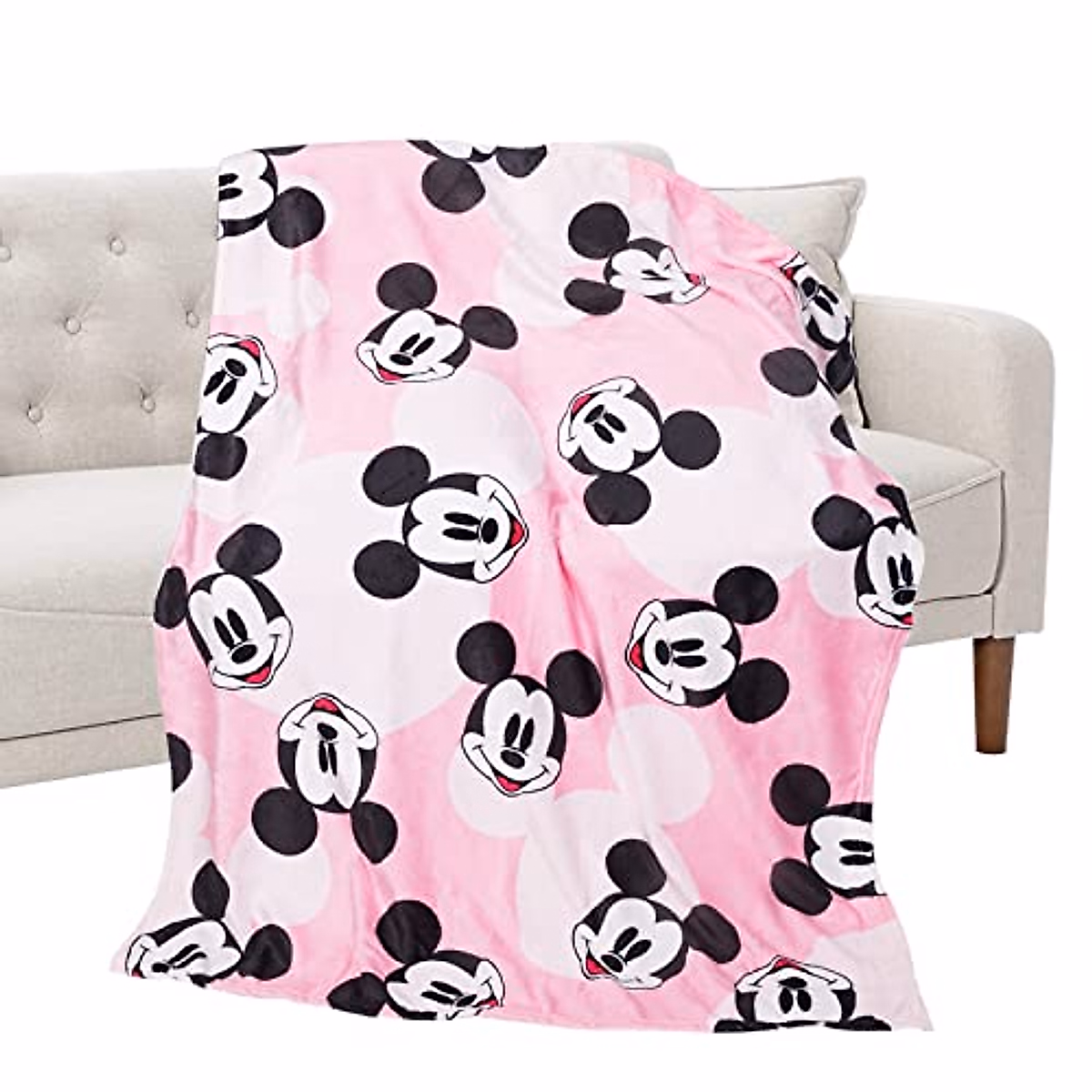 Cute Anime Throw Blankets for Boys Girls Adults, Cartoon Anime Mouse Flannel Baby Blanket, Soft Cozy and Lightweight Infant Blanket for Bed Couch Sofa Travel Camping (50"x40")