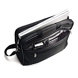 Samsonite Classic Multi Gusset Toploader Briefcase, Black, Triple 15.6-Inch