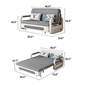 Luck Live Sofa Bed -Pull Out Sofa Bed futon -Sleeper couches for Living Room-Suitable for Small Space, RV Sofa Bed, Lounge