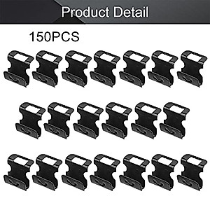 MroMax Photo Frames Hanger Hooks, 0.5mm Thick S-Shaped Metal Wall Mount Album Picture Hanging Clips, 150 Pcs