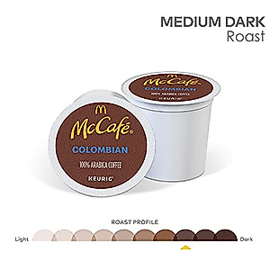 McCafe Keurig Single Serve K-Cup Pods, Medium-Dark Roast Coffee Pods, Colombian 72 Count