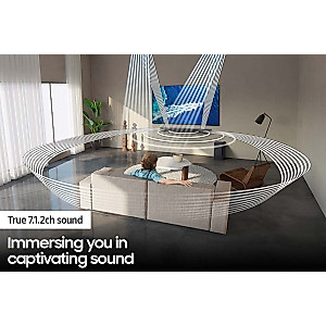 SAMSUNG QN85QN90AA 85" Neo QLED QN90 Series 4K Smart TV Titan Black with a HW-Q900A 7.1.2 Channel Dolby Soundbar with Subwoofer (2021)(USED)