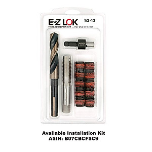 E-Z LOK - 329-8 E-Z Lok Externally Threaded Insert, C12L14 Carbon Steel, Meets AISI 12L14, 1/2"-13 Internal Threads, 3/4"-10 External Threads, 0.656" Length, Made in US (Pack of 5)