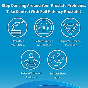 Nugenix Full Potency Prostate Supplement for Men - Clinical-Strength Ingredients, Saw Palmetto, Helps to Increase Urinary Flow, Control Urinary Frequency, and Support Prostate Function, 60 Capsules