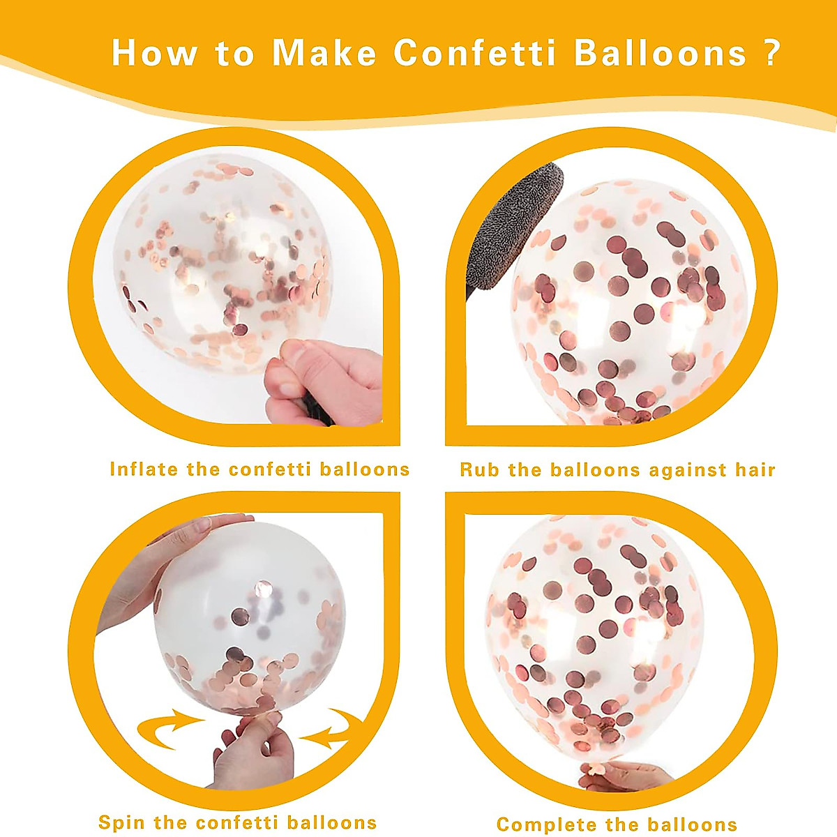 Pink and Blue Balloons, 12 Inch Metallic Blue Pink Balloons Pastel Blue Pink Confetti Balloon for Baby Shower Party Balloons Gender Reveal Birthday Wedding Bridal Party Graduation Decoration