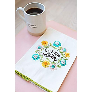 Super MOM Floral Towel