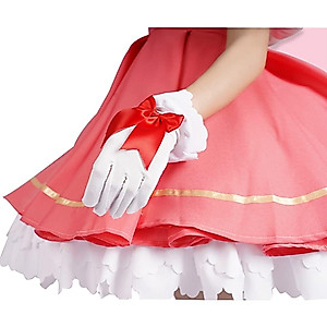 Nozfeon Card Captor Cosplay Costume Card Captor Cosplay Dress Full Set Halloween With Hat