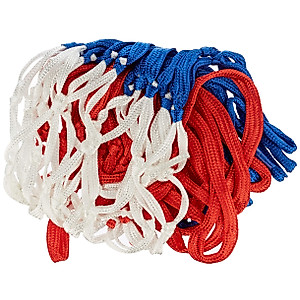 Spalding NBA NETZ (82-79SCNR) Red Tricolor, Unisex Adult, White/Blue/Red, NOSIZE