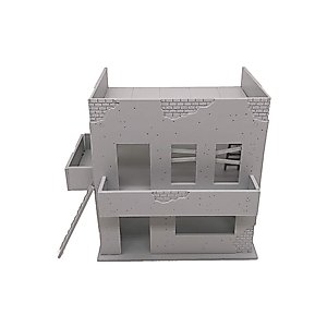Outland Models Miniatures Damaged Ruin House Background Building 1:72