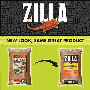 Zilla Reptile Terrarium Bedding Substrate Desert Blend Walnut, 10-Qt.