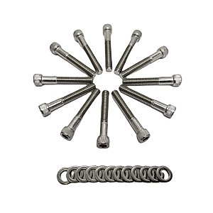 Z Whip SBF Stainless-Steel Intake Manifold Bolt Kit Stainless Steel Socket Cap BOLTS Compatible with Ford Small Block V8 Engines 260 289 302 5.0L Mustang EFI Cars and F-series Trucks SB