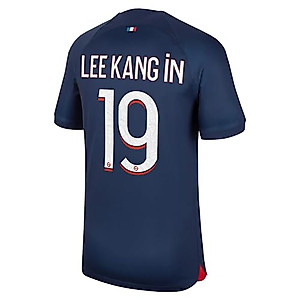 2023-2024 PSG Home Football Soccer T-Shirt Jersey Navy