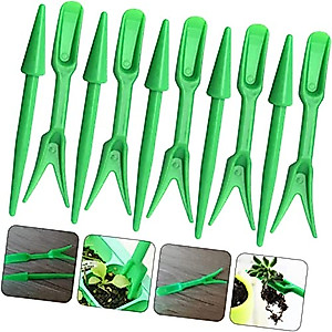 Weeding Artifact,Uprooting Weeding Tool,Garden Tool,Weed Remover Tool,10 Sets Indoor Garden Mini Grow Transplanting Seedlings Hand Cultivation Trowel Sowing Traditional Supplies Sow Miniature Seeds S