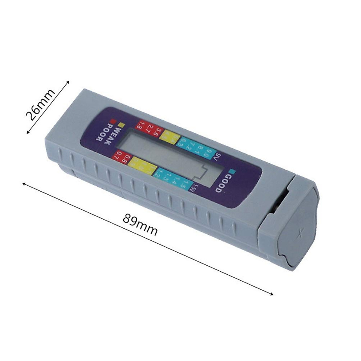ULTECHNOVO Battery Tester Digital Capacity Tester Checker Measuring Tool for Lithium Battery AA/AAA/1.5V 9V Power Supply Tester Measuring Instrument Tools