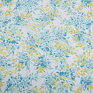 Poppy & Fritz - King Duvet Cover Set, Soft Reversible Bedding with Matching Shams & Zipper Closure, All Season Home Decor (Happy Floral Blue, King)