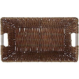 Whitmor Distressed Rattique Small Shelf Tote