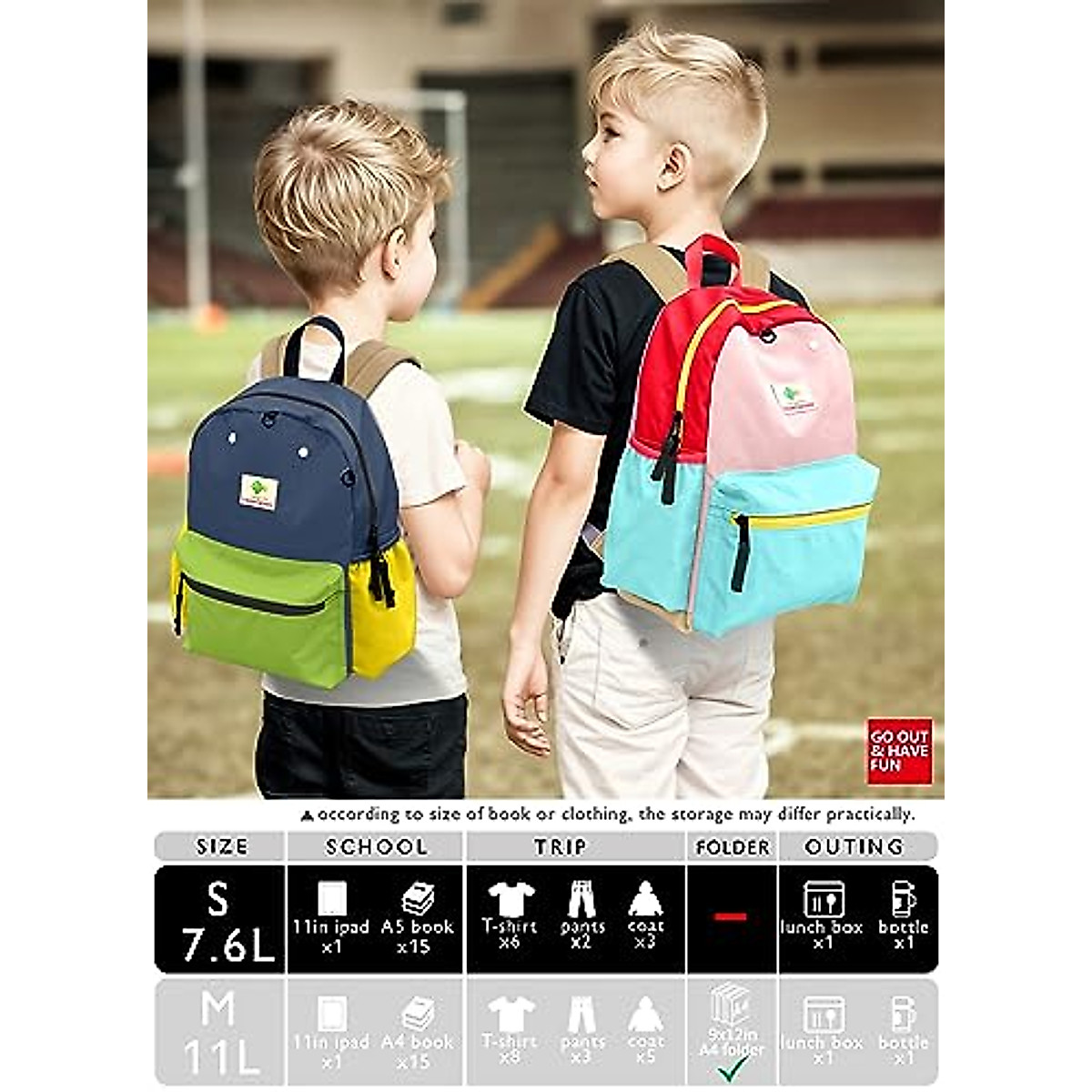 Preschool Toddler Backpack For Boys Girls, Toddler School Mini Backpack For School & Travel, Small Kids Child Backpacks, Preschool Kindergarten Elementary Toddler bag, 11" H, For Kids 2-4, Small