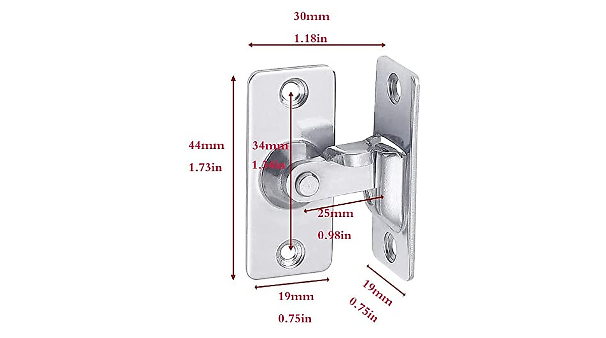 Durable 90-Degree Right Angle Door Lock by WANLIAN