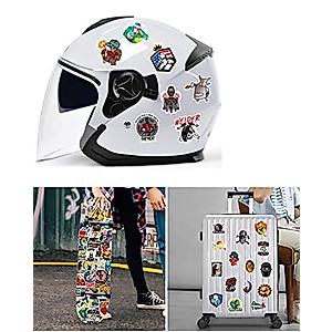100Pcs Welder Stickers for Laptops,Funny Welding Vinyl Waterproof Sticker Pack for Helmet Hard Hat Water Bottle Skateboard Luggage,Cartoon Fire Welds Decals for Kids Teens Adults