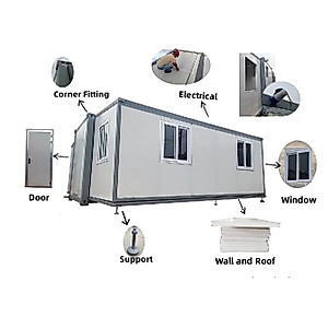 GUOWEI Housing 20FT Expandable Container House Australian Standards1 & 2 Bedroom Luxury Prefab Modular Homes 20ft Expandable Container House (One Bedroom)