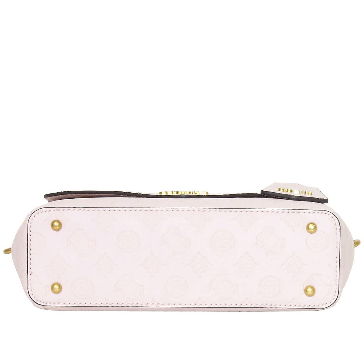 GUESS womens Zanelle Top Handle Flap, White Logo, one size US