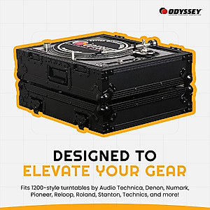 ODYSSEY FZ1200BL Black Label Turntable Flight Case