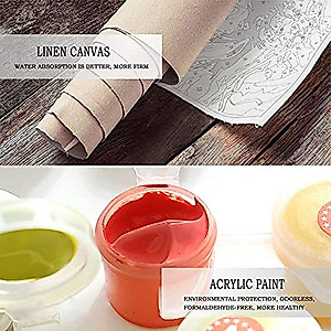 Day of the Dead Paintings Traditional Festival Mexico Art Digital Painting Paint by Numbers Kit for Adults Acrylic Oil Painting Set Painting for Beginners Skull and Flowers Drawing(16''Wx20''H)