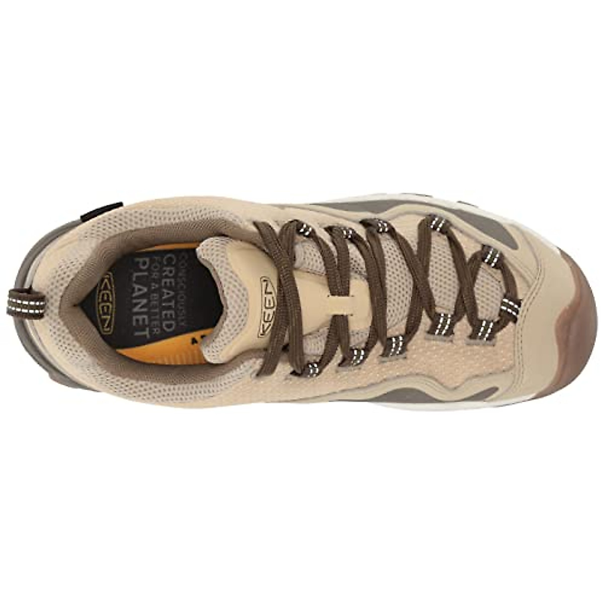 KEEN Women's Wasatch Crest Low Height Lightweight Waterproof Sneaker, Safari/Timberwolf, 10.5