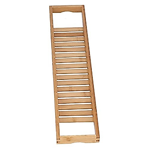 FTVOGUE Bamboo Bathtub Tray This Bath is Perfect for A Simple Bathtub Shelf with Reading Shelf Or Tablet 5.7 Inches * 27.7 Inches,Shelf