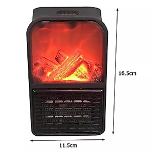 Outdoor Garden Heater 900W Electric Wall-outlet Flame Heater EU Plug Air Warmer PTC Ceramic Heating Stove Radiator Household Wall Patio Heater