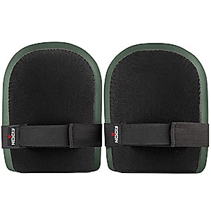 NoCry Home & Gardening Knee Pads for Women and Men - Lightweight Waterproof EVA Foam Cushion, Soft Inner Liner, and Easy Fit with Adjustable Hook'n'Loop Straps, Garden Kneeling Pads for Work, Green