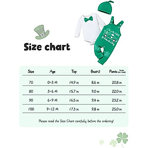 Baby Boy My First St Patricks Day Outfits Bow Gentleman Striped Top Lucky Clover Overalls Set 3PC 3-6 Months