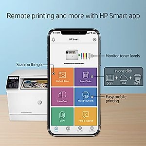 HP Color LaserJet Pro M182nw Wireless All-in-One Laser Printer, Remote Mobile Print, Scan & Copy, Works with Alexa (7KW55A)