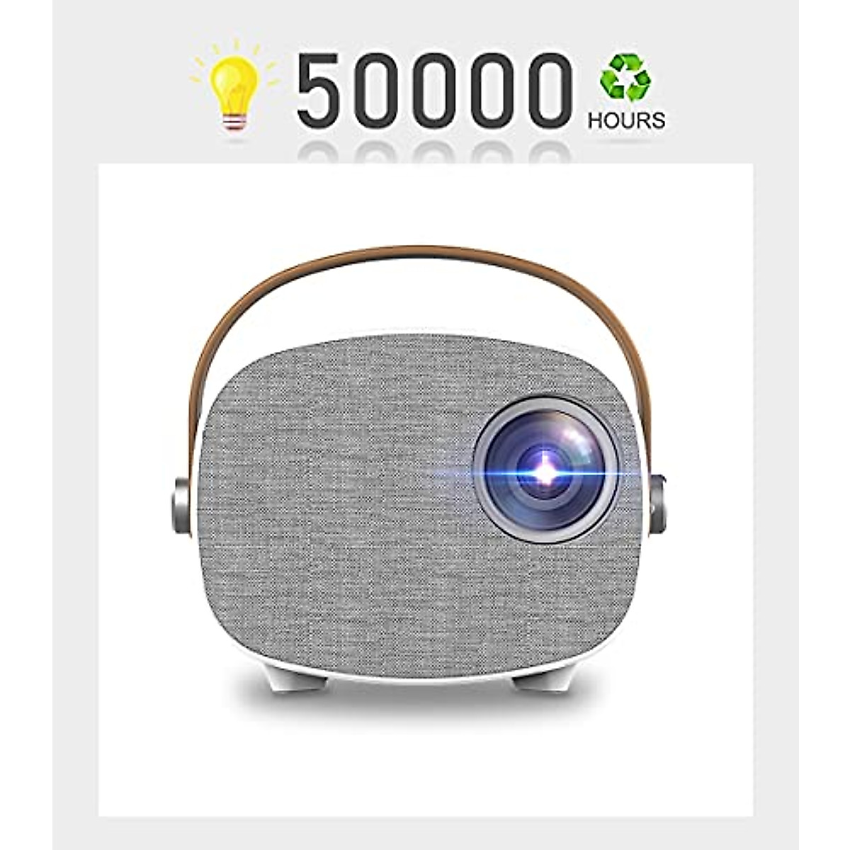 CXDTBH YG230 Mini Projector PK YG300 YG310 Portable for 1080P Video Beamer Home Theater Multiscreen Media Player Gift ( Size : Basic Version )