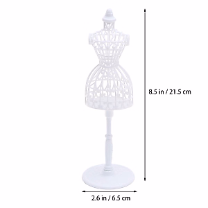 20pcs Doll Dress Form Mini Mannequin Dress Form Mannequin Model Stand Accessories for Doll Dresses