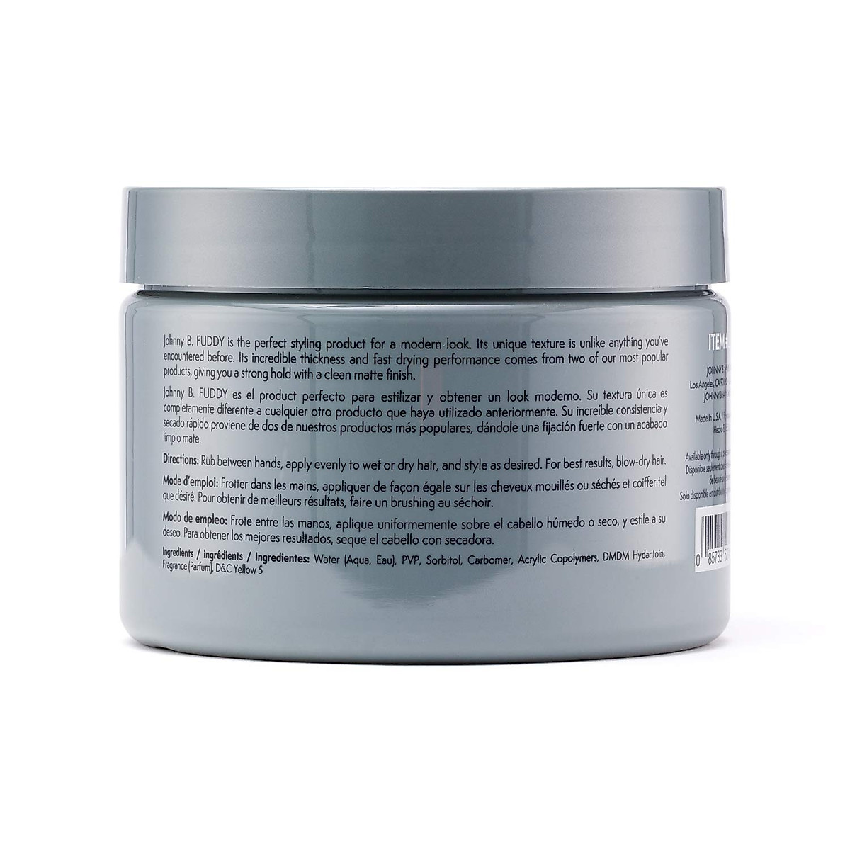 JOHNNY B. Fuddy Matte Styling Gel 12 oz.