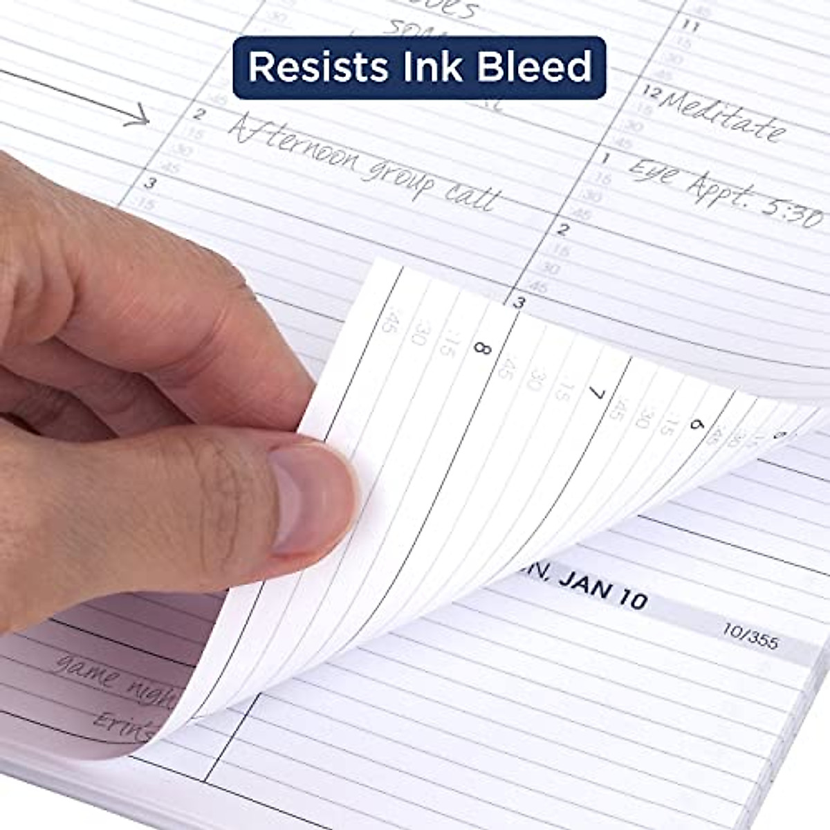 AT-A-GLANCE 2023 Weekly & Monthly Diary, Fine Diary, 3" x 5" Pocket Size, Flexible Cover, Faux Leather (70111105)