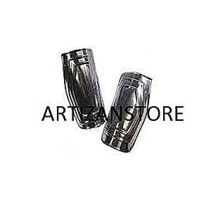 ARTIZANSTORE Medieval Mens Steel Costume Arm Guards One Size Fits Most Silver