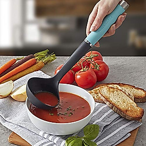 KitchenAid Gourmet Nylon Ladle, One Size, Aqua Sky