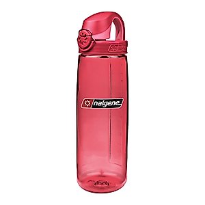 Nalgene On the Fly BPA-Free Water Bottle, Petal w Beet Red, 24 oz