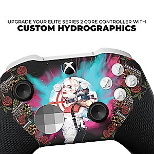 DreamController Harly Quinn X-box Elite Controller Series 2 Core Limited Edition Custom Elite Core Controller for X-box One/Series X/S Made with Advanced HydroDip Paint Technology (Not Just a Skin)