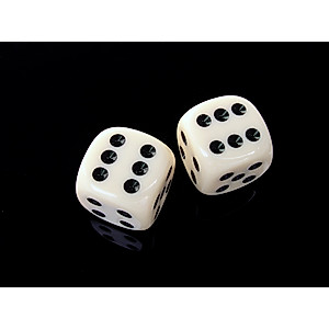 Set of 20 Round-Corner 6-Sided Cube Game Dice - Perfect for Yahtzee, Scribbage, Craps, Liar's dice, Farkle, and Much More - A Game-Night Must-Have - Black Duck Brand!