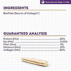 Treatly USA Collagen Twist Rolls 12-13" Dog Chew Treats - Natural Flavor, 4 Count/1 Pack