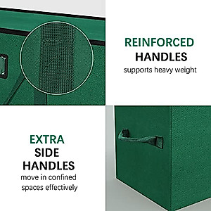 Paerduo Christmas Tree Storage Bag - Fits Up to 7.5 Ft. Tall Disassembled Tree - 20" Height X 15" Wide X 48" Long - Durable 600D Oxford Material- Heavy Duty Xmas Storage Container