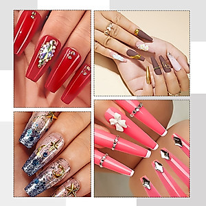 Makartt 2Pcs Straight Nail Tweezers Probe Tips Metal Precision Tweezers for Nail Art Picking Gems Rhinestones Acrylic Gel Stickers Eyelash Extensions Nail Tools