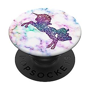 Rainbow Unicorn PopSockets PopGrip: Swappable Grip for Phones & Tablets